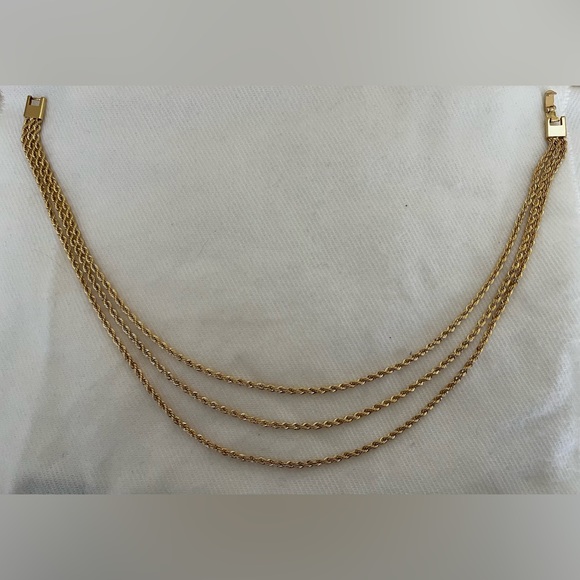 Jewelry | Goldtone Three Tier Necklace | Poshmark